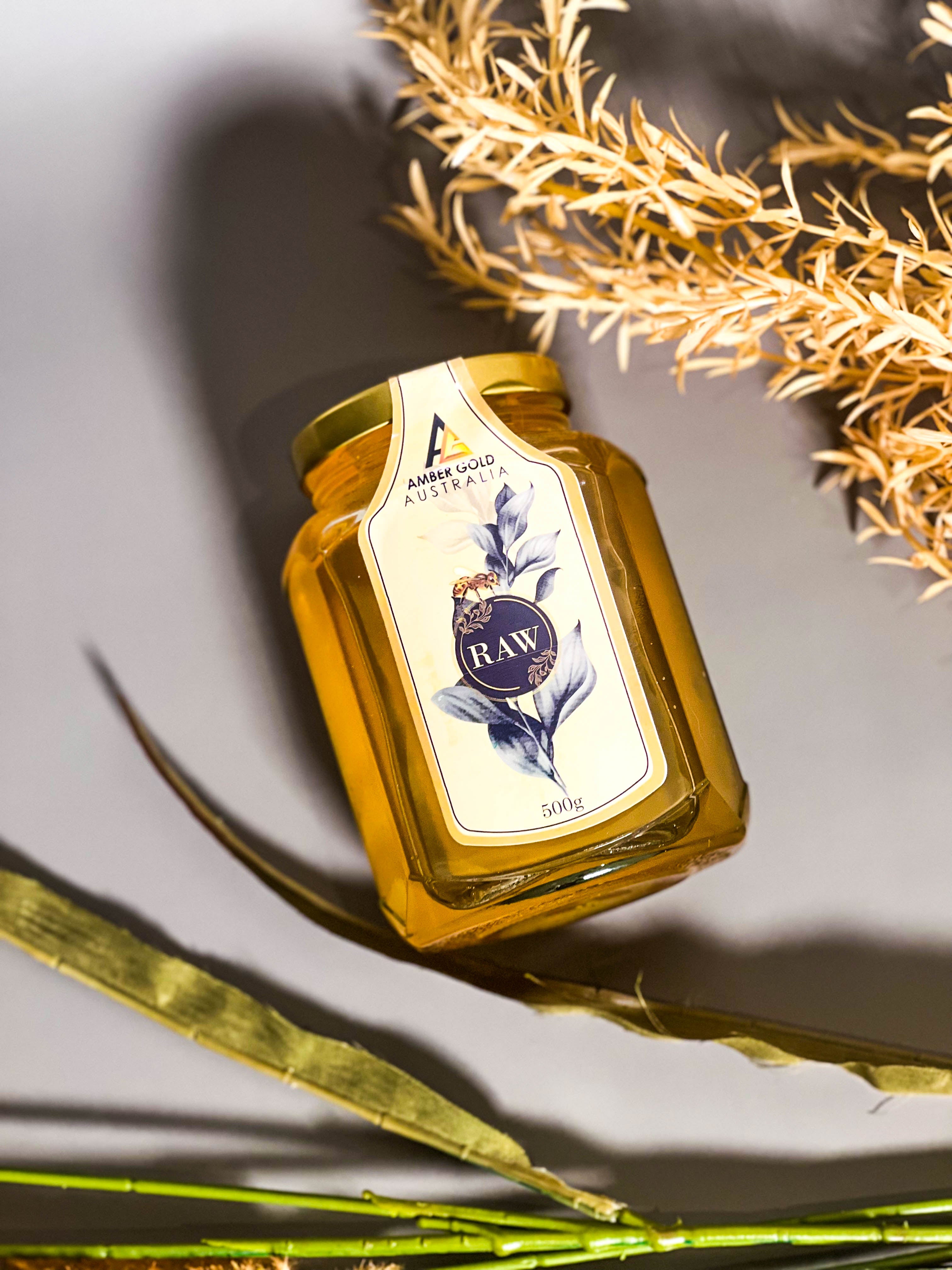 Raw Bush Honey – Amber Gold Honey